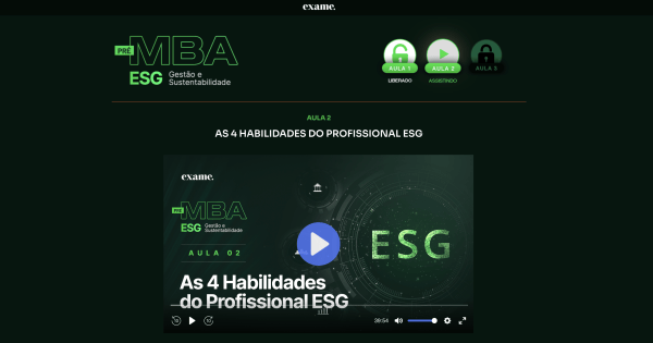 Pré-MBA em ESG | EXAME